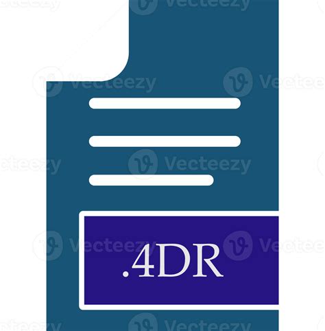 4dr File Format Icon Fill Inside 65419965 Png