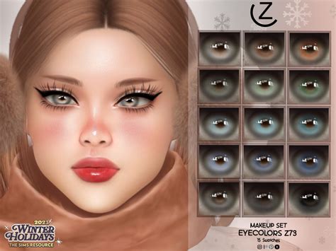 The Sims Resource Makeup Set Eyecolors Z73 Makeup Set Sims 4 Cc Makeup Sims 4 Body Mods