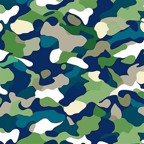 Premium Vector Camouflage Seamless Pattern
