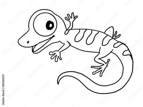 Cute Lizard Drawing