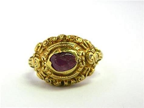 22ct Yellow Gold Ruby Ring 2ct Cabachon Oval Rings Jewellery