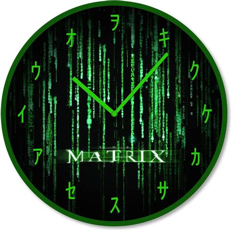 The Matrix Code Wall Clock