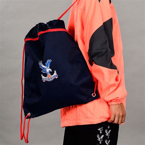 Cpfc Logo Gym Sack Navy Red