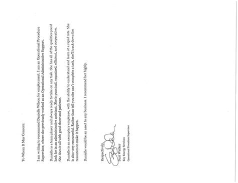 Letter Of Recomendation Pdf