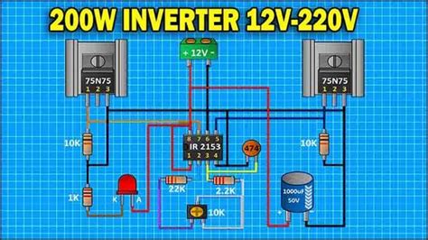 How To Make 200w Inverter 12v 220v Circuit Diagram Circuit Diagram