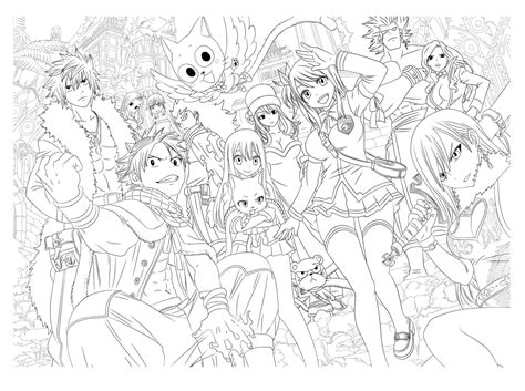 Personnages Manga Par Tobeyd Coloriages De Mangas à Imprimer Pour Adultes