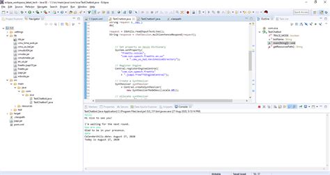 Learn And Shine Getting Started With Chatbot Using Java And Response