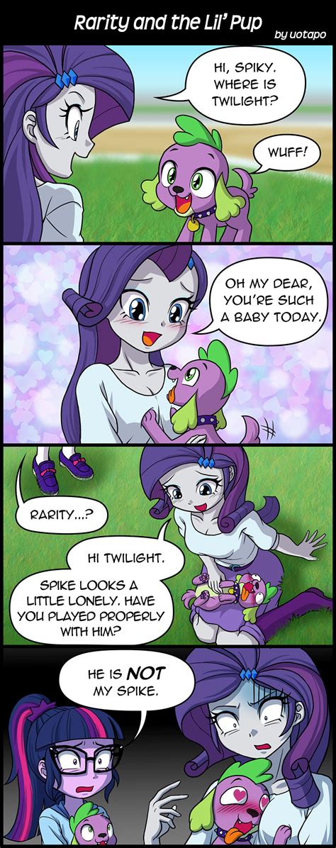 1376569 Suggestive Artistuotapo Rarity Sci Twi Spike Spike The