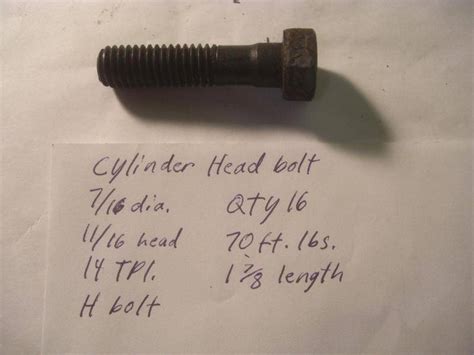 Bolt I D Thread Series No 1 440 Engine For A Bodies Only Mopar Forum