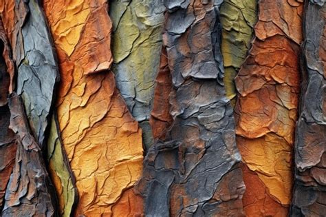 Premium Ai Image Tree Bark Textures Background