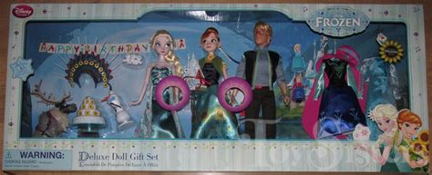 Disney Store Frozen Deluxe Doll T Set 3 Toy Sisters