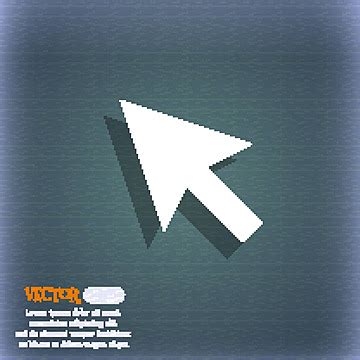 Arrow Cursor On Abstract Background With Space For Text Vector Internet Business Screen PNG