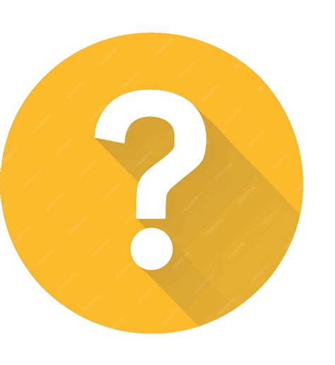 Yellow Question Mark Icon Symbol Of Question And Request For Information Premium Ai Generated