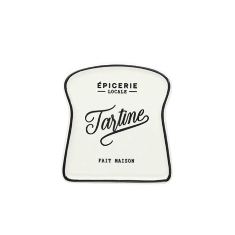 Assiette Toast Brooklyn Blanc Kitea Maroc