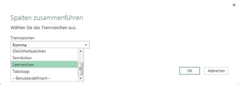 Zusammenf Hren Von Spalten Power Query