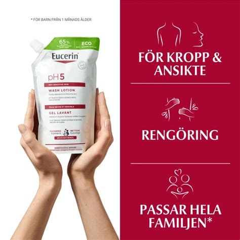 Eucerin Ph5 Wash Lotion Milt Parfymerad Refill 400 Ml Apotek Hjärtat