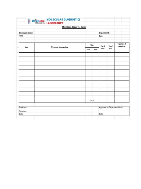 Ot Form Pdf