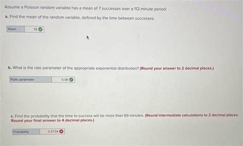 Solved Assume A Poisson Random Variable Has A Mean Of 7