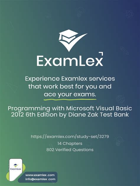 Visual Basic 2012 Test Bank Guide Pdf Data Type Computer Programming