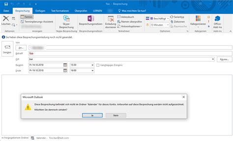 Create Outlook Appointment On Specific Account With Command Line