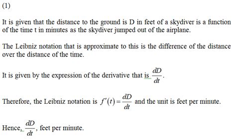 Answered Write The Leibniz Notation For The Bartleby