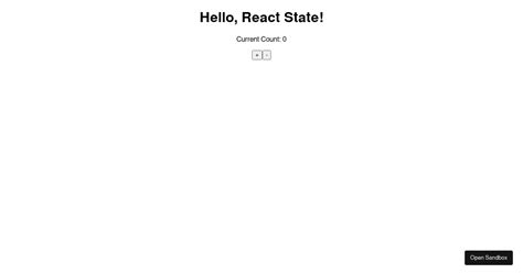 React State Demo Codesandbox
