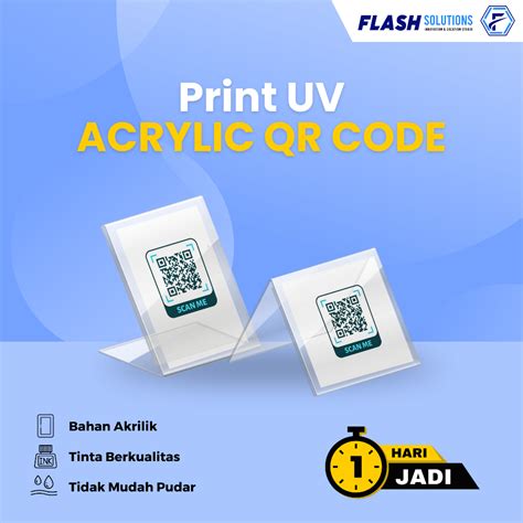 Jual Acrylic Print Uv Qr Code Shopee Indonesia