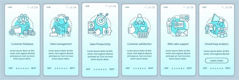 Sales Making Onboarding Mobile App Page Screen Vector Template