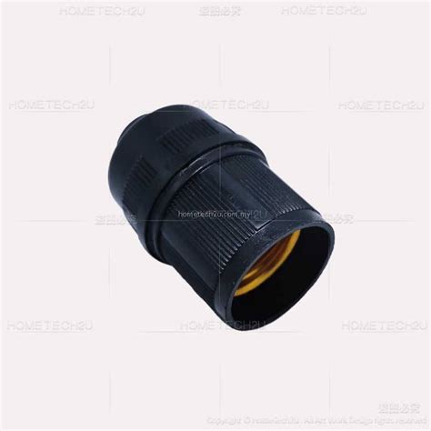 E27 Light Bulb Lamp Base Holder Pendant Edison Screw Cap Socket Vintage Lamp Base Black