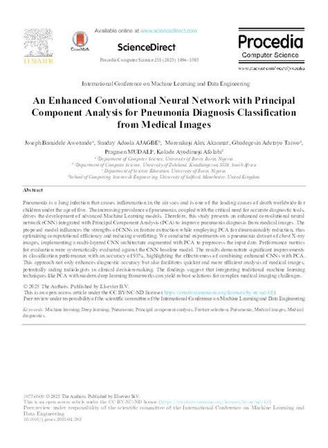 An Enhanced Convolutional Neural Network With Principal Component