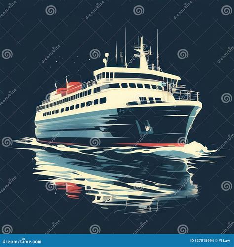 The Ai Image Generator Fast Passenger Ship Stock Illustration