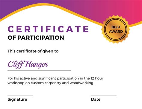 Certificate Samples Design And Impact