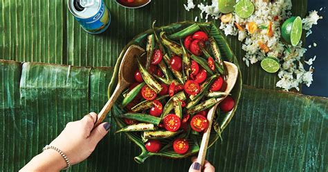 Okra And Tomato Salad Ensaladang Okra At Kamatis Chatelaine
