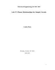 Understanding Phasor Relationships For Simple Circuits In Course Hero