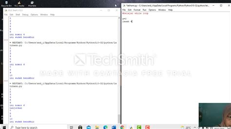 While Loop Phyton Pratikum Ke 3 Youtube