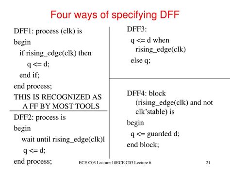 ppt lecture 18 vhdl modeling of sequential machines powerpoint