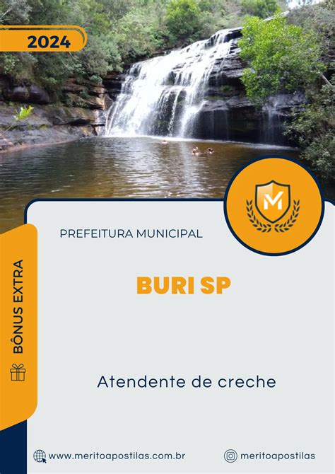 Apostila Atendente De Creche Prefeitura De Buri SP