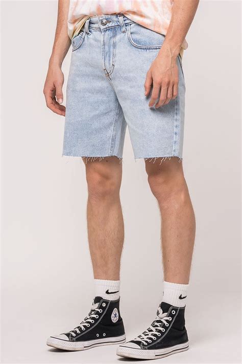 Bermuda Baggy Acid Denim Kaotiko Bcn Official Store Mens Shorts