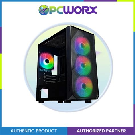 Tecware Forge M Omni 4x120mm Argb Omni Hub Pwm Casing Black — Pcworx