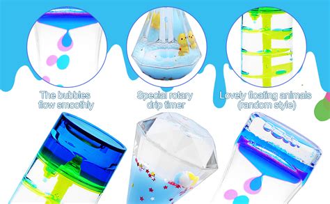 Bunter Liquid Timer Für Kinder And Erwachsene 3 Pcs Hourglass Liquid