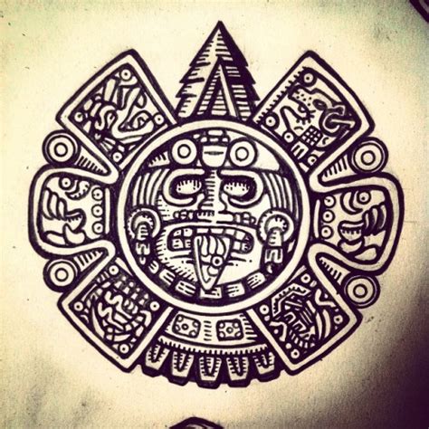 Samuel Humphreys Illustration Tonatiuh Is The Aztec Sun God The