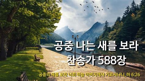 공중 나는 새를 보라 찬송가 588장 오케스트라 찬양 반주 Mr Youtube