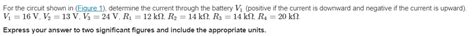 solved for the circuit shown in figure 1 determine the