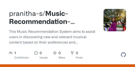 Github Pranitha S Music Recommendation System Using Python This Music Recommendation System