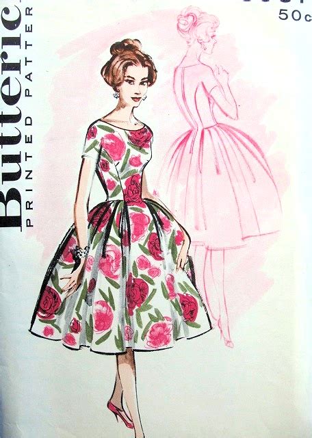 S GORGEOUS Evening Cocktail Party Dress Pattern BUTTERICK Princess Panelled Dress Bust