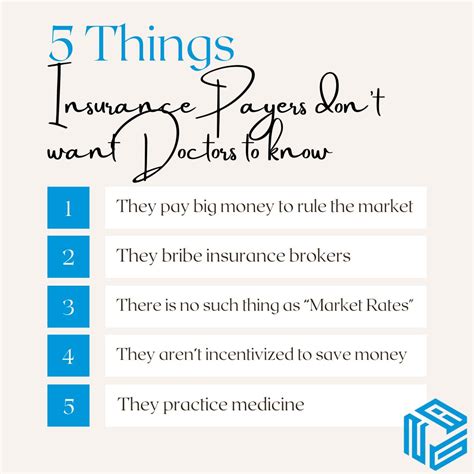 5 Things Insurance Payers Dont Want Doctors To Know Read More Here👉