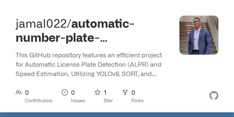 Github Jamal022automatic Number Plate Recognition Speed Estimation This Github Repository