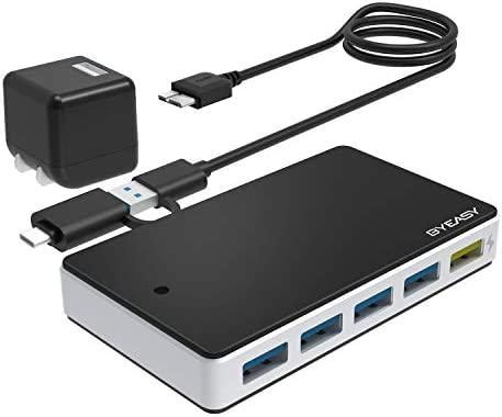 Byeasy Powered USB Hub BYEASY Port USB C Splitter ProductFrom Com