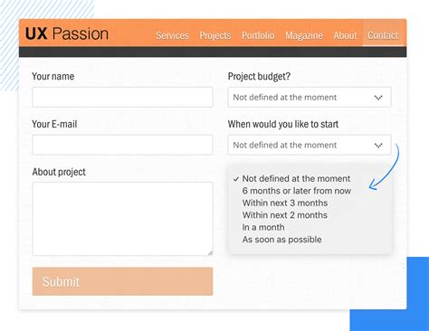 Drop Down List Design The Complete Guide Justinmind