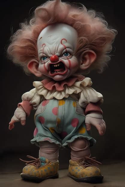 El payaso de la película es un payaso espeluznante Foto Premium